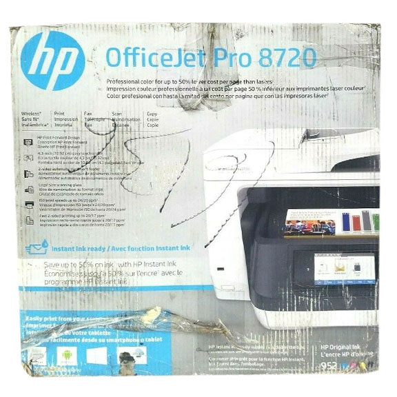 HP M9L75A Office JET Pro Wirless 8720 All-in-One Printer – White ...