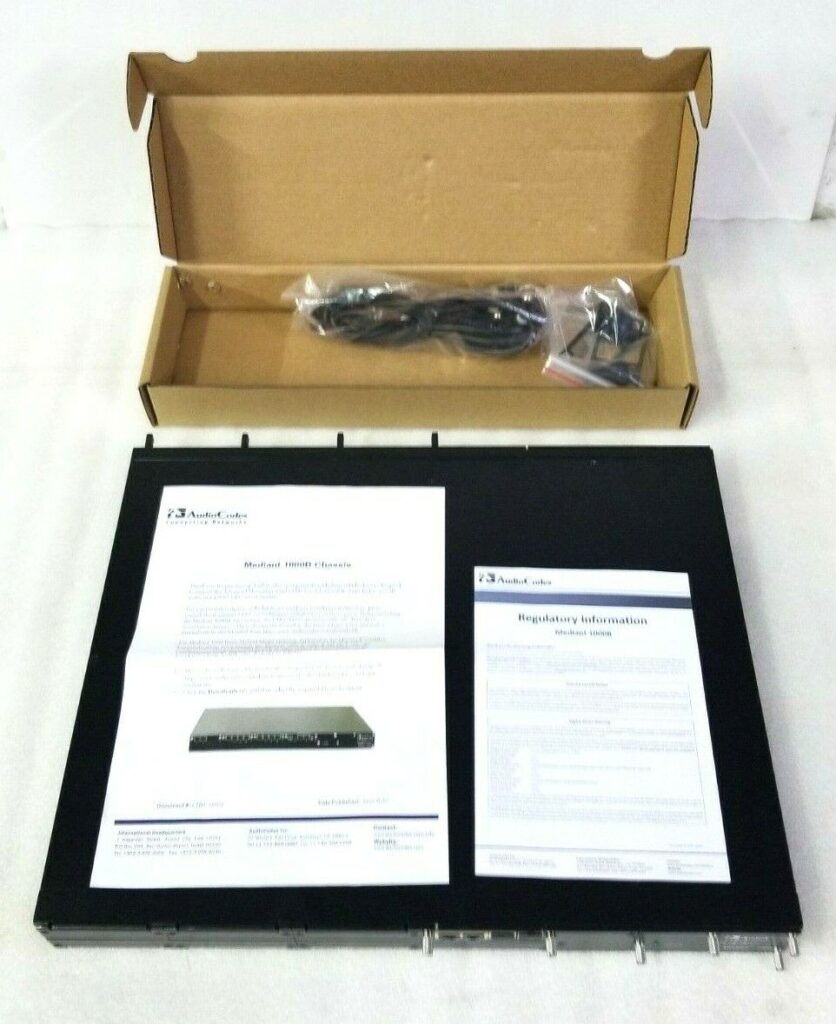 M1KB AudioCodes Mediant 1000B w/ 1 Active Pair of GE Interface VM-1SPAN ...