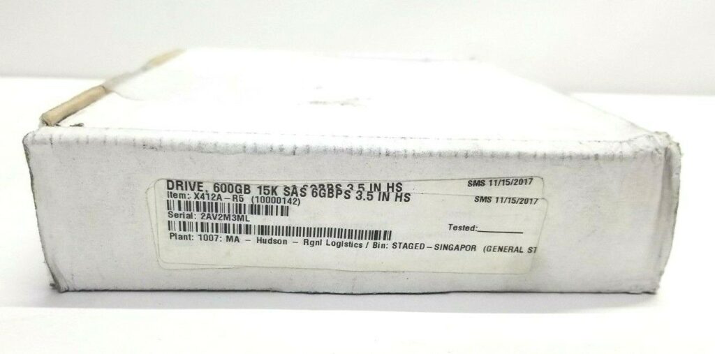 Netapp Hitachi 600GB 15k SAS Hard Drive 3.5” X412a-R5 with tray ...