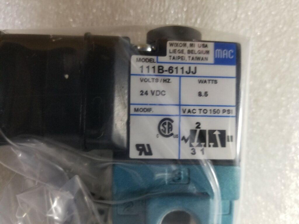 New MAC 111B-611JJ Solenoid Valve – Electro Extreme