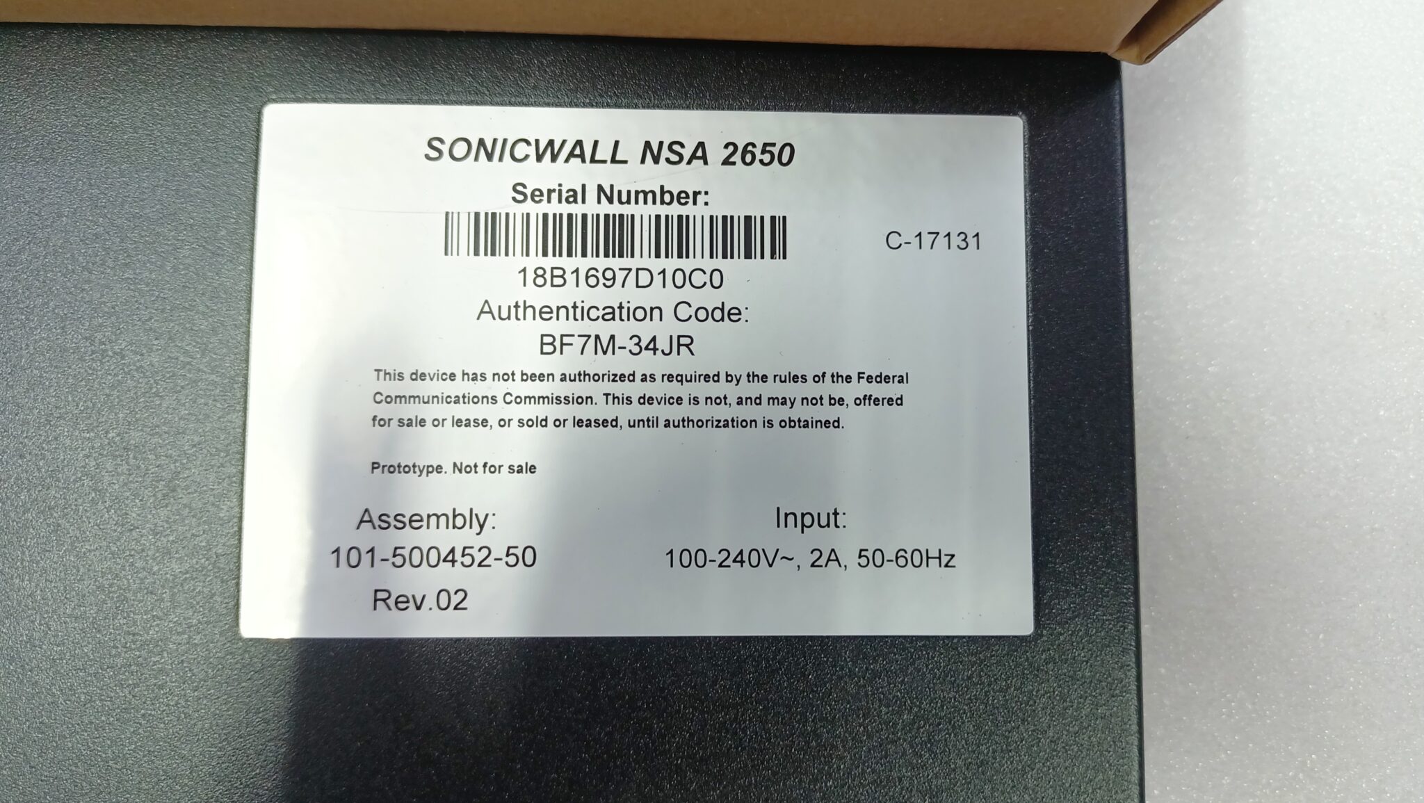 Sonicwall NSA 2650 Firewall Appliance – 16 Port Network Security ...