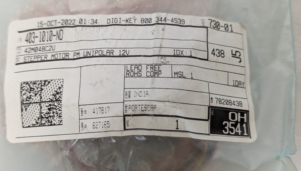 Digi-Key 42M048C2U Motor 12V - Electroextreme