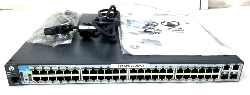 HP 2620-48 Switch J9626A 48-port 10/100 Fast Ethernet Switch ...
