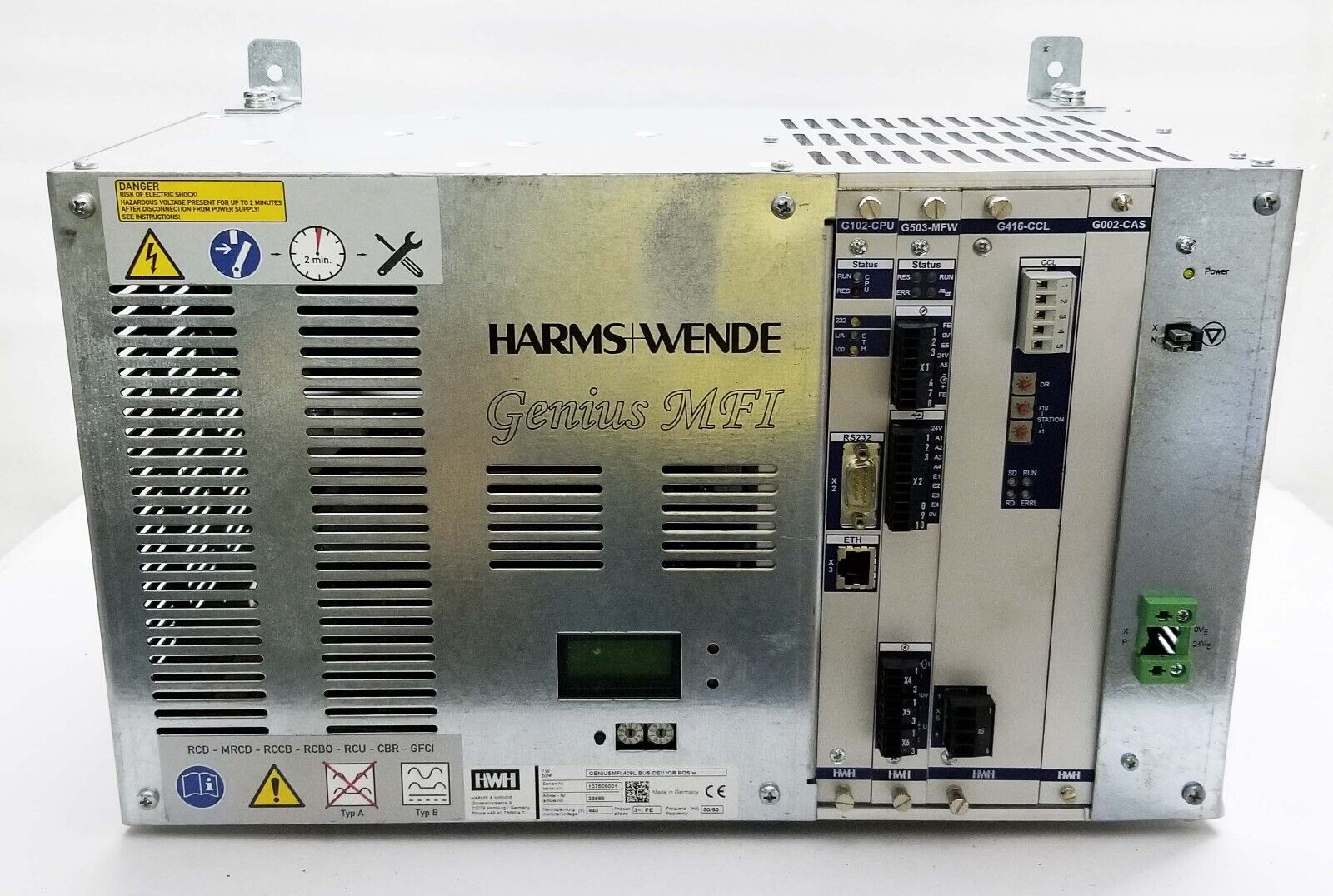 Genius MFI 408L DEV IQR PQS w Inverter S/N 107509001 Harms & Wende HWH ...