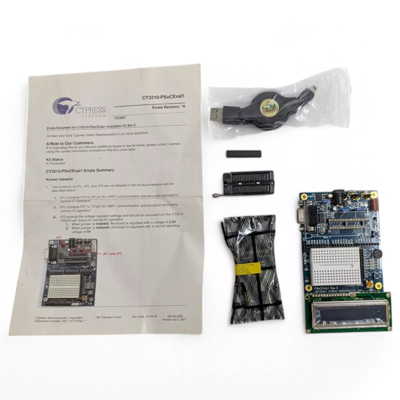 Cypress Programmable System on Chip Solution CY3210-PSoCEVAL1 Kit ...