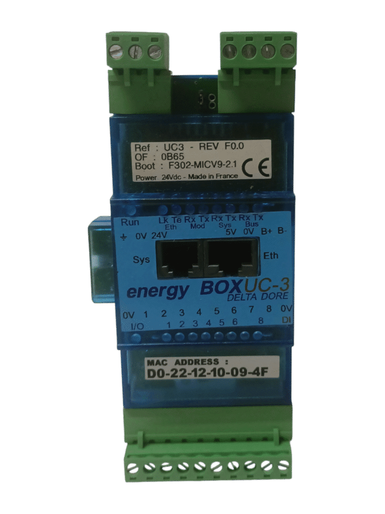 Energy Box UC3 REV F0.0 Delta Dore UC3-F0.0 BOXUC-3 Power 24Vdc ...