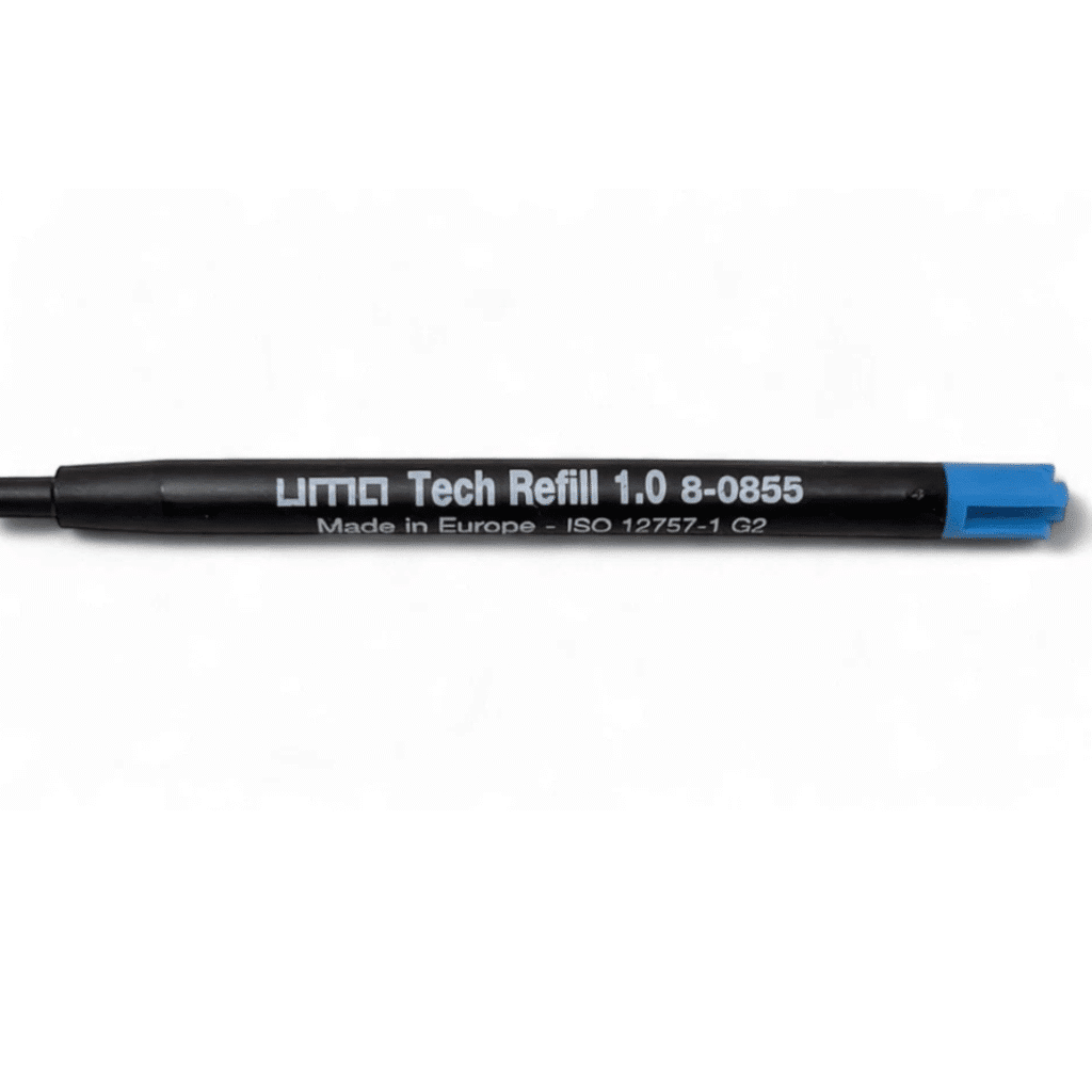 400 Pcs UMA Tech Refill 1.0 8-0855 New silver tip with TC ball 1,0 mm ...