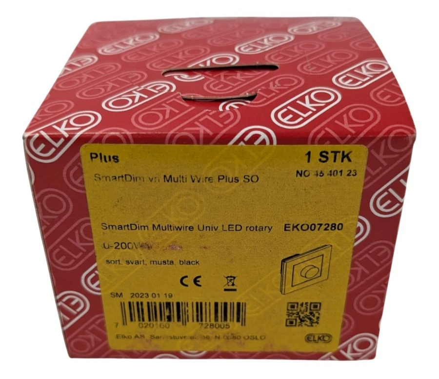 ELKO SmartDim Multiwire Universal LED Rotary Dimmer Black EKO07280 0 ...